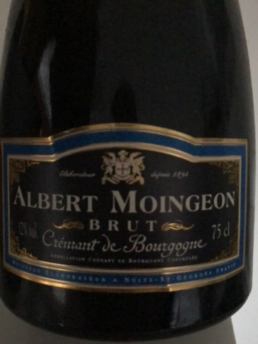 Moingeon Albert Moingeon Crémant de Bourgogne Brut | Vivino US