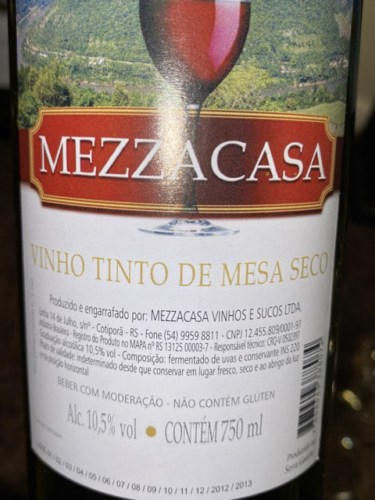 Mezzacasa Tinto de Mesa Seco | Vivino US