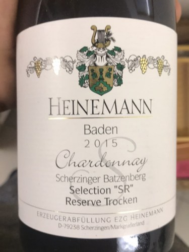 Heinemann Chardonnay Scherzinger Batzenberg Selection SR Reserve ...