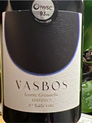 V'Asbos Iconic Grenache Edition 1 | Vivino US