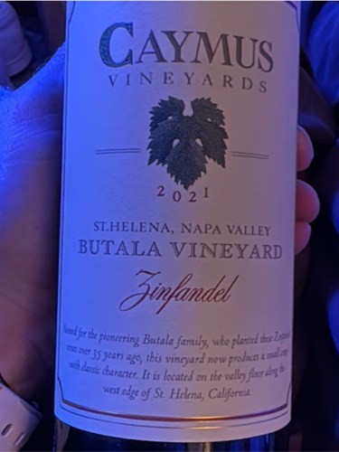 Caymus Vineyards Butala Vineyard Zinfandel | Vivino English
