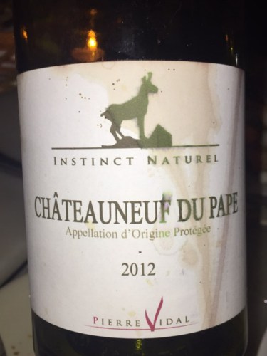 Pierre Vidal Instinct Naturel Châteauneuf du Pape | Vivino France
