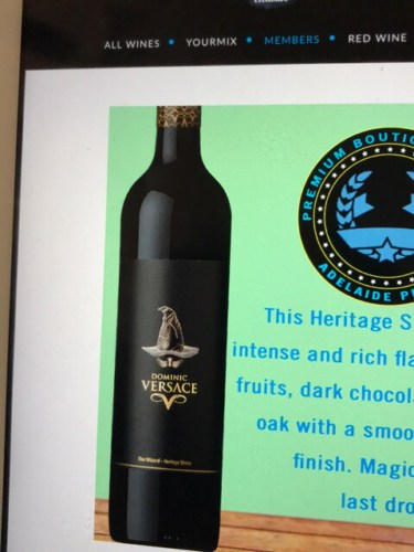 Dominic Versace The Wizard Heritage Shiraz | Vivino US
