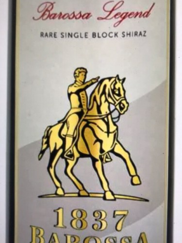 1837 Barossa Barossa Legend Platinum Label Private Selection Rare ...