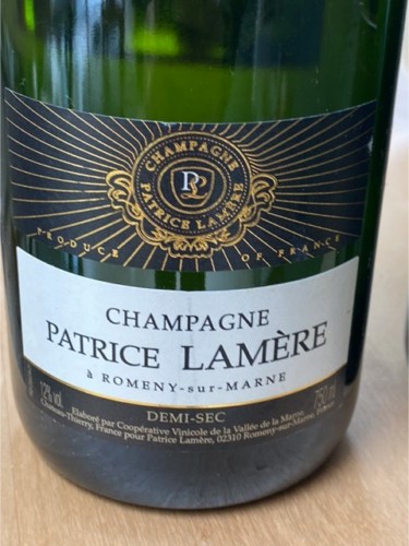 Patrice Lamere Champagne Demi-Sec | Vivino US