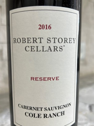 2016 Robert Storey Cole Ranch Reserve Cabernet Sauvignon | Vivino