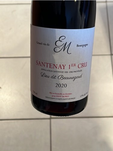Eddy Morey Santenay 1er Cru 'Lieu dit Beauregard' | Vivino English