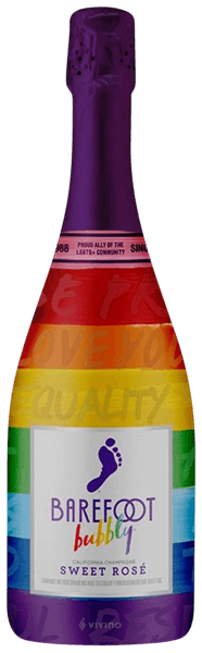 N.V. Barefoot Bubbly Sweet Rosé | Vivino US