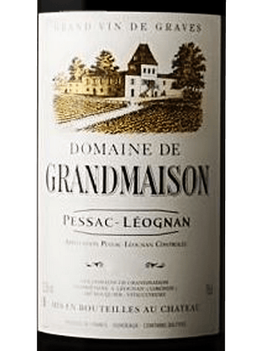 1995 Domaine de Grandmaison Pessac-Léognan Rouge | Vivino United States