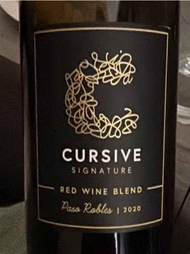 Cursive Signature Red Blend | Vivino English