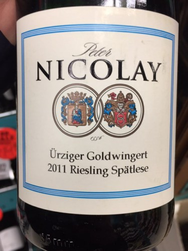 Peter Nicolay Ürziger Goldwingert Riesling Spätlese | Vivino US