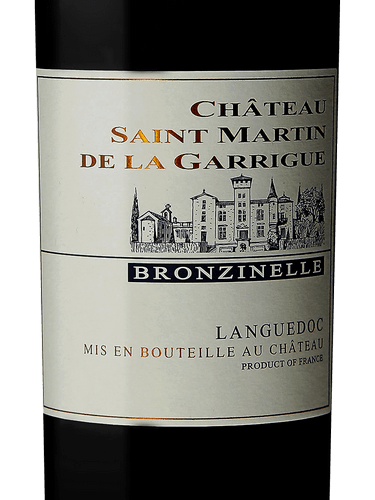 Château Saint Martin de la Garrigue Bronzinelle Languedoc Rouge | Vivino US