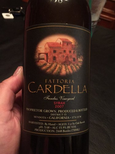 Cardella Fundus Vineyard Syrah | Vivino US