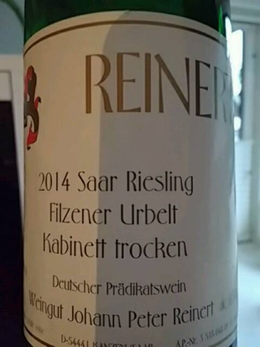 Johann Peter Reinert Riesling Filzener Urbelt Kabinett Trocken | Vivino US