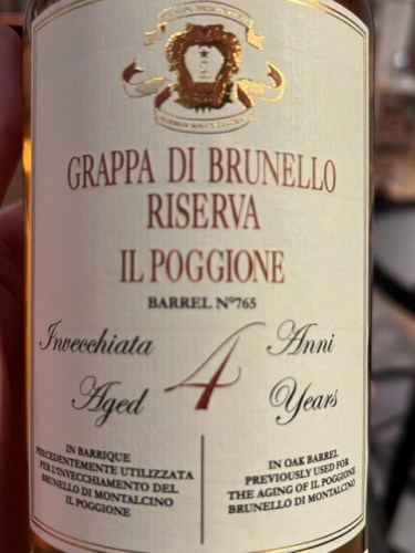 N.V. Tenuta Il Poggione Grappa di Brunello Riserva | Vivino US