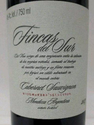Fincas del Sur Winemakers' Selection Cabernet Sauvignon | Vivino US