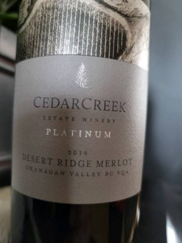 2019 Cedar Creek Estate Winery Platinum Desert Ridge Merlot | Vivino US