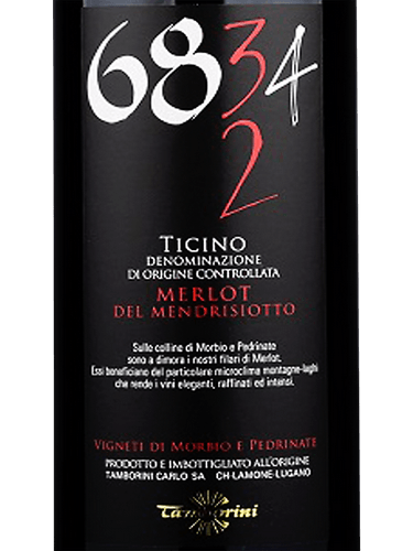 Tamborini Carlo 6832/34 Merlot del Mendrisiotto | Vivino US