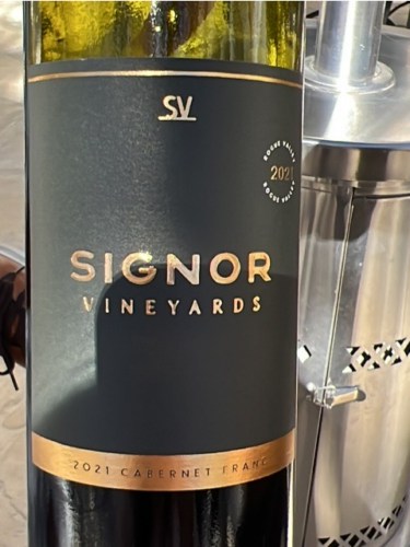 Signor Vineyards Cabernet Franc | Vivino English