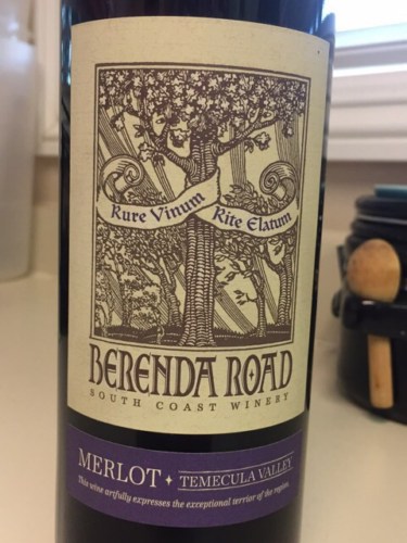 South Coast Winery Berenda Road Merlot | Vivino