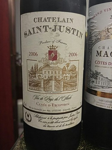 Chatelain Saint-Justin Cuvee D' Exception | Vivino US