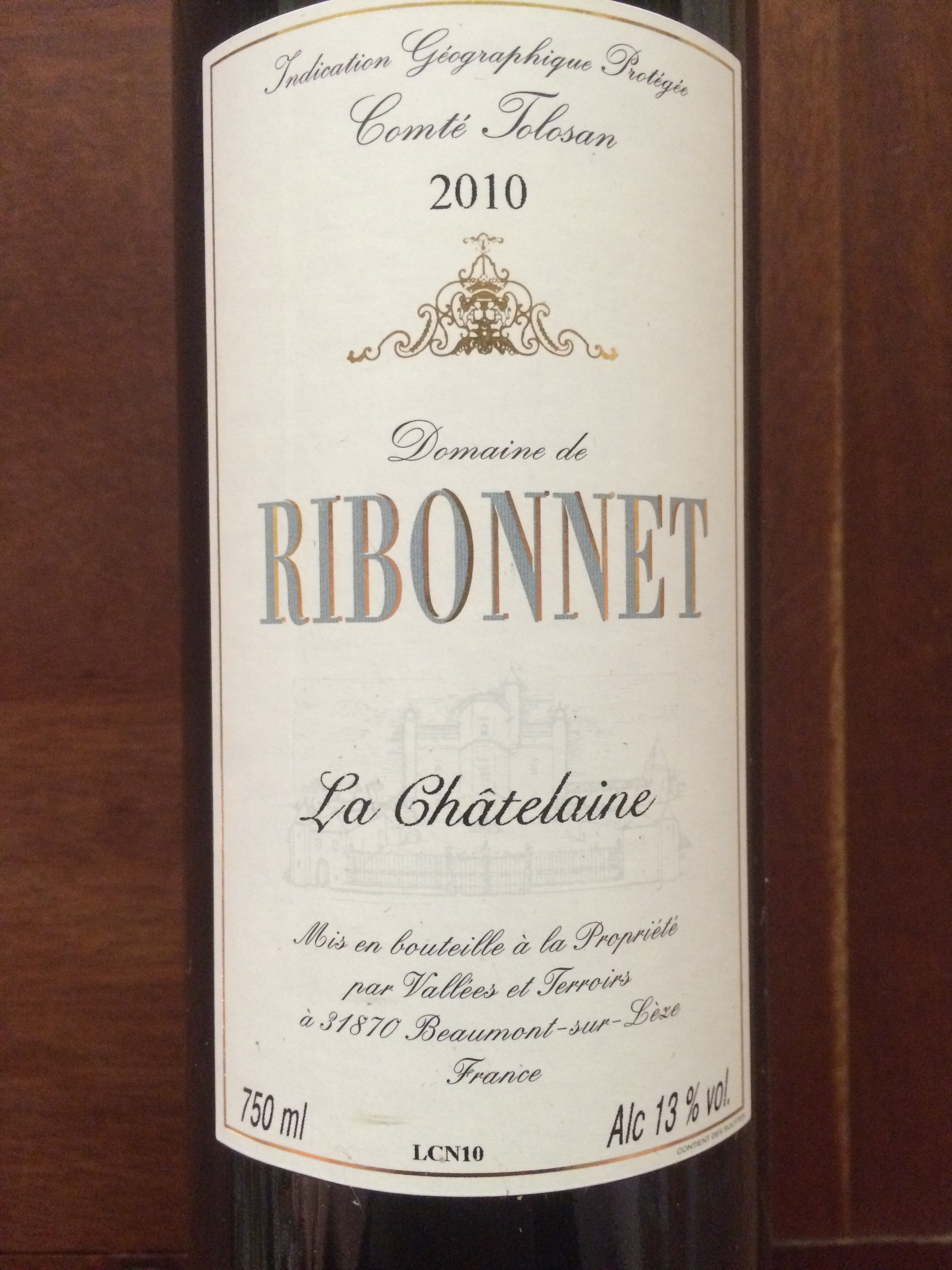 Domaine de Ribonnet La Châtelaine Rouge | Vivino US